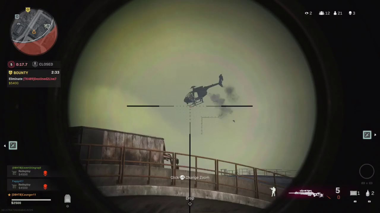 Call of Duty Warzone Helicopter snipe - YouTube