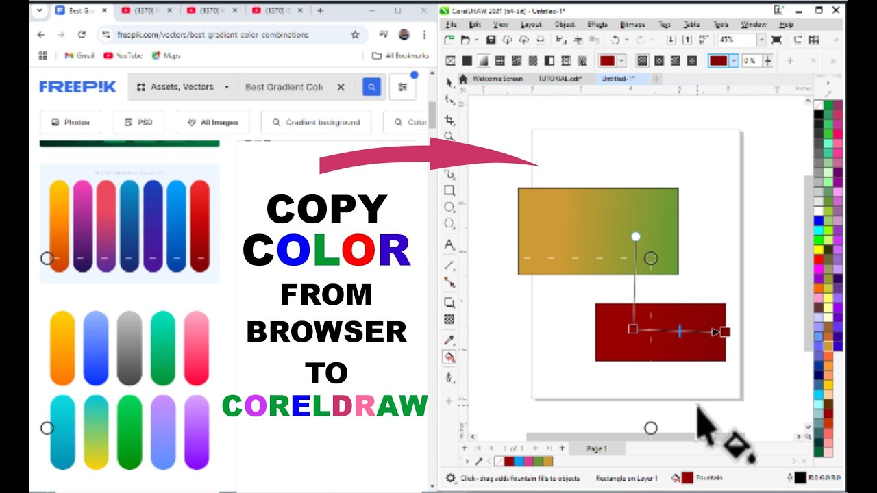 Copy Color From External Sources Into CorelDraw Environment - YouTube