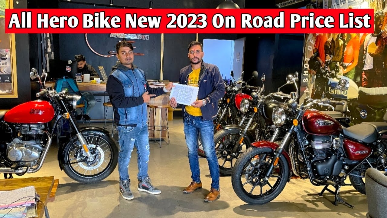 All Royal Enfield Bikes 2023 Price List 📈 All Model RE Bikes On Road ...