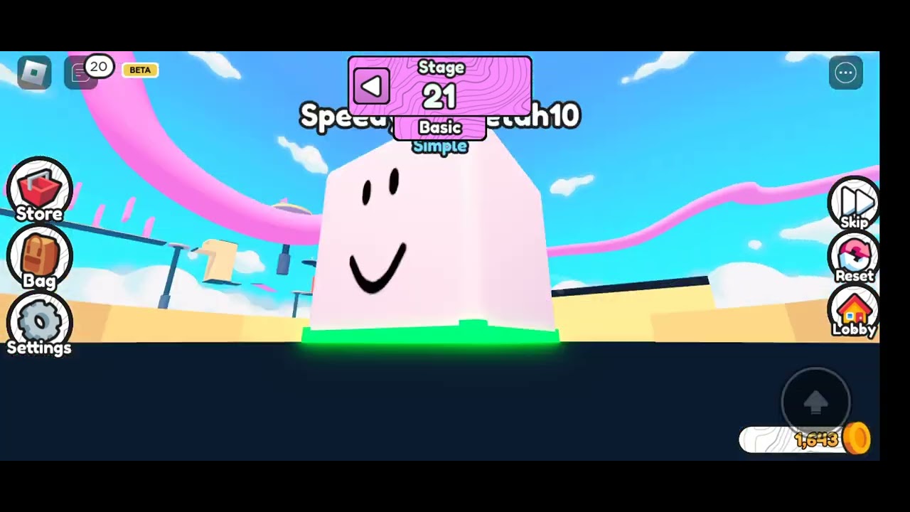 Beating basic obby! - obby but you're a cube - YouTube