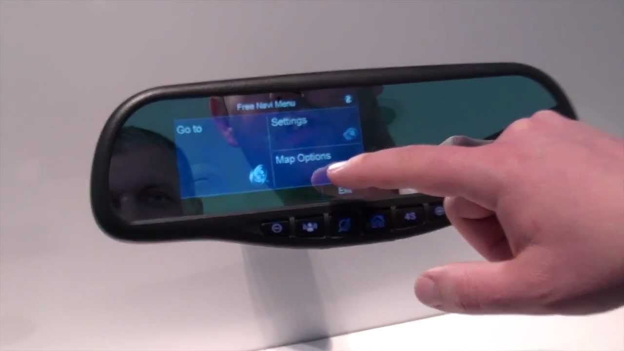 Huawei rearview mirror with Android @ MWC2012 - YouTube