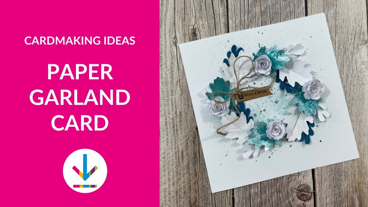 DIY Paper Garland Card - YouTube