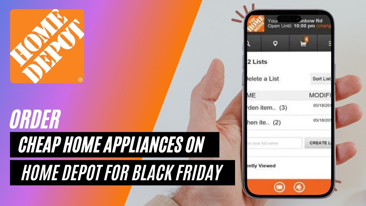 Step-by-Step: Order Discounted Home Appliances on Home Depot This Black ...