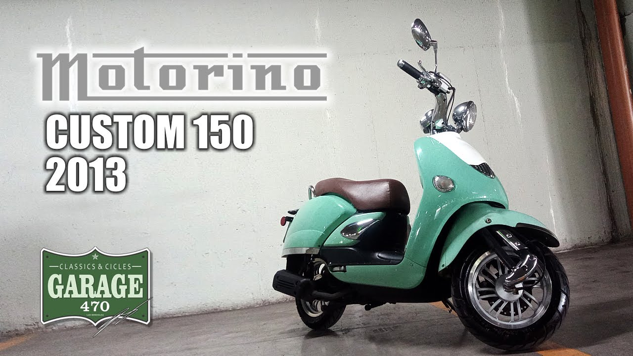 Motorino CUSTOM 150 - 2013 - YouTube