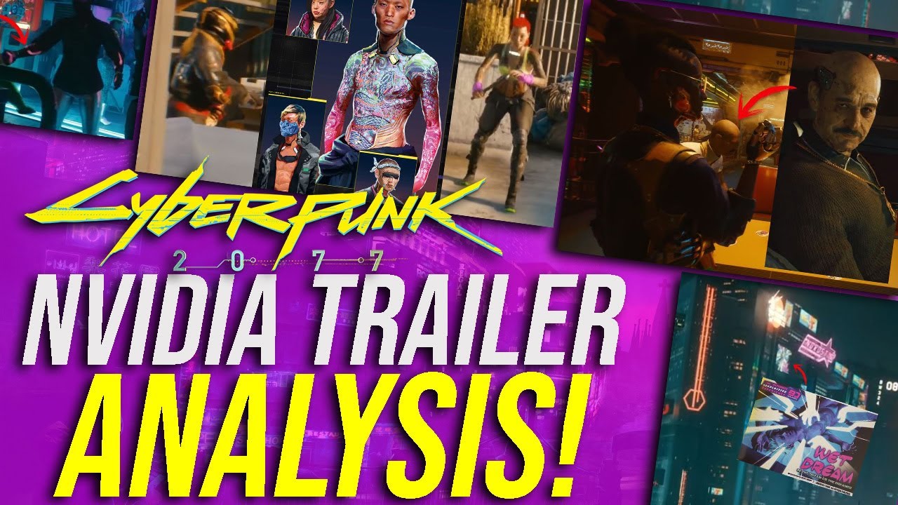 Cyberpunk 2077 - NVIDIA Trailer Frame By Frame Analysis! - YouTube