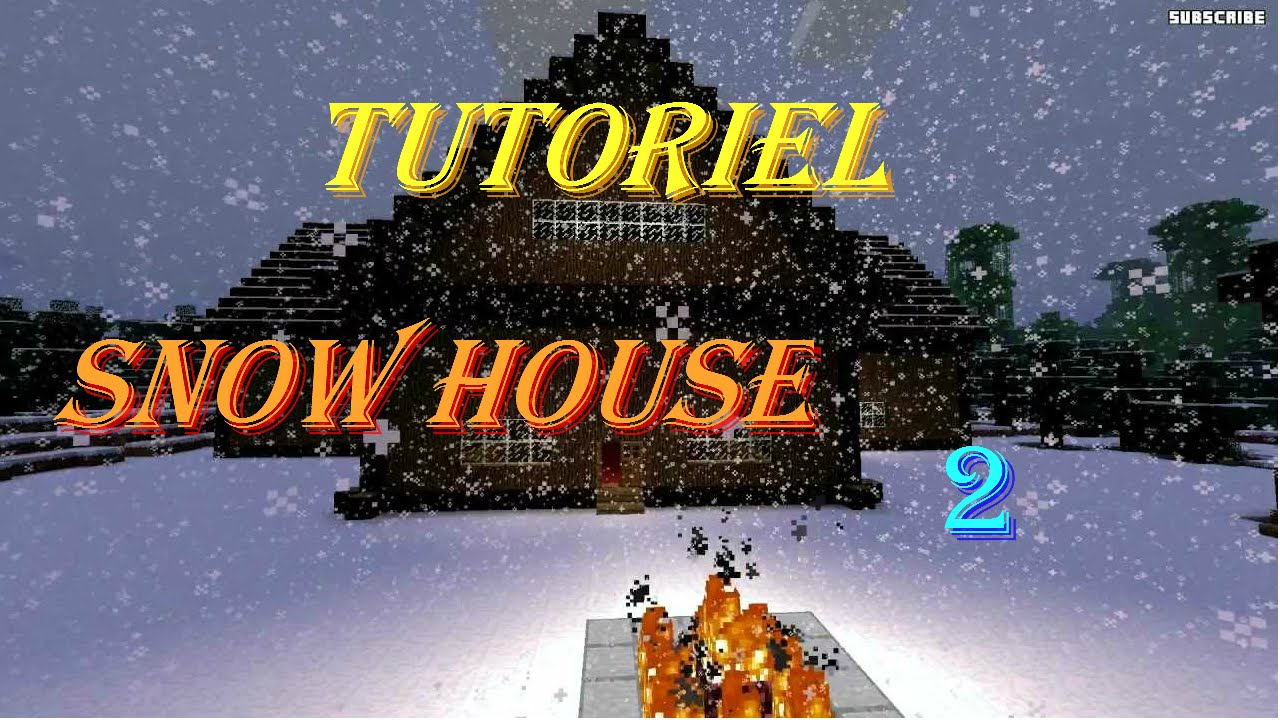 How to build a simple little snow biome house tutorial 2 - YouTube