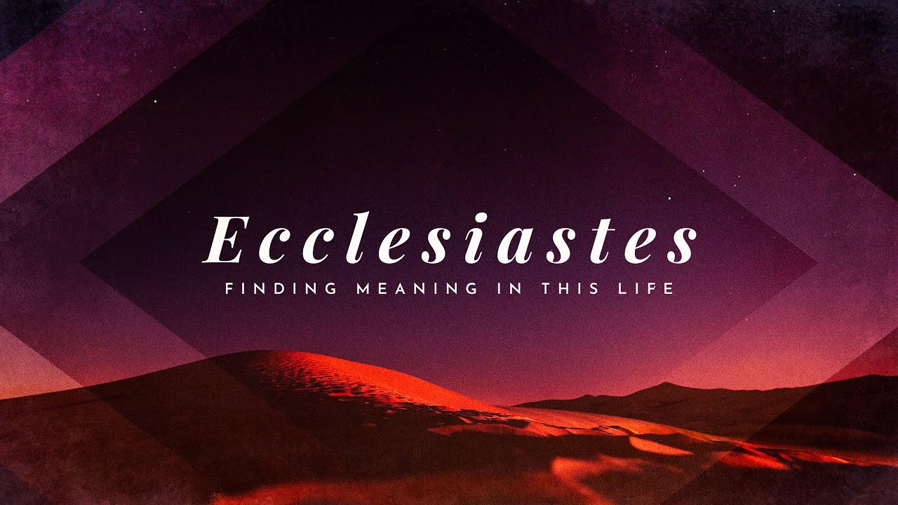 Vanity to Warning - Ecclesiastes 4-5 - YouTube