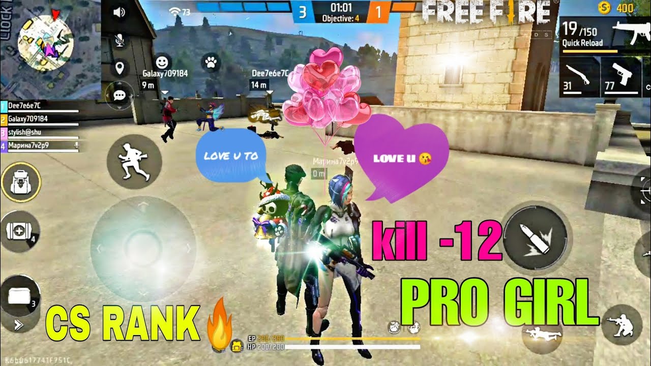 FREE FIRE CS RANK MAXIM GAMEPLAY -GARENA FREE FIRE MAX || MAXIM AND PRO ...