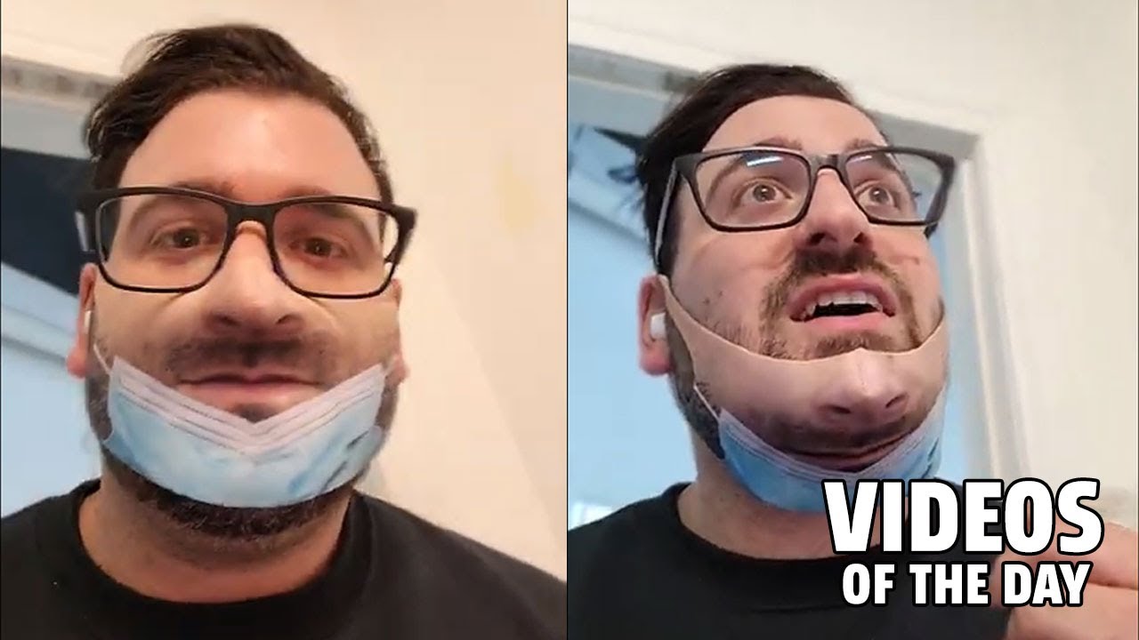 Watch this guy prank people with realistic mask - YouTube