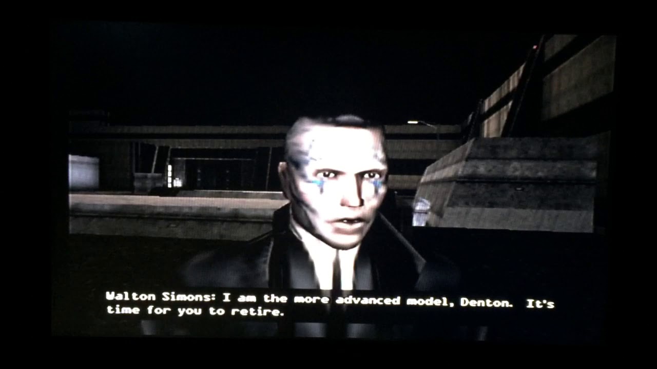Deus Ex The Conspiracy PS2 PC Killing Walton Simons At Area 51 - YouTube