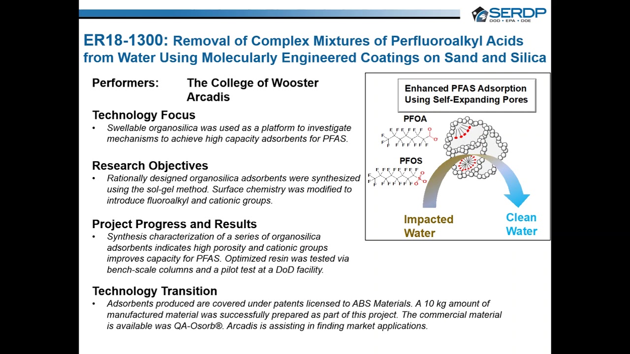 Removing Complex PFAA Mixtures from Water Using Molecularly Engineered ...