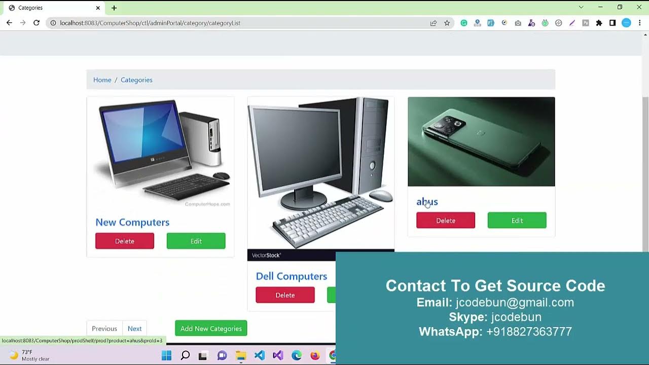 Online Computer shop project in java with source code and project ...