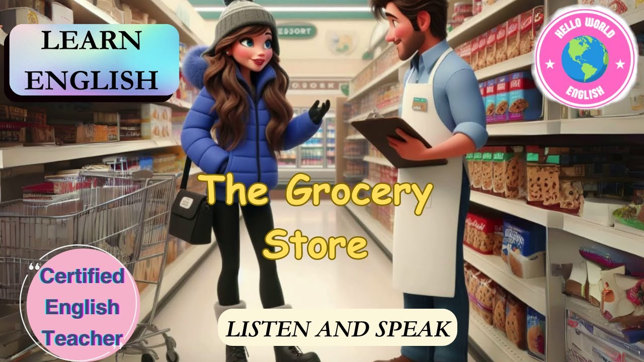The Grocery Store | Improve your English | English Listening and ...