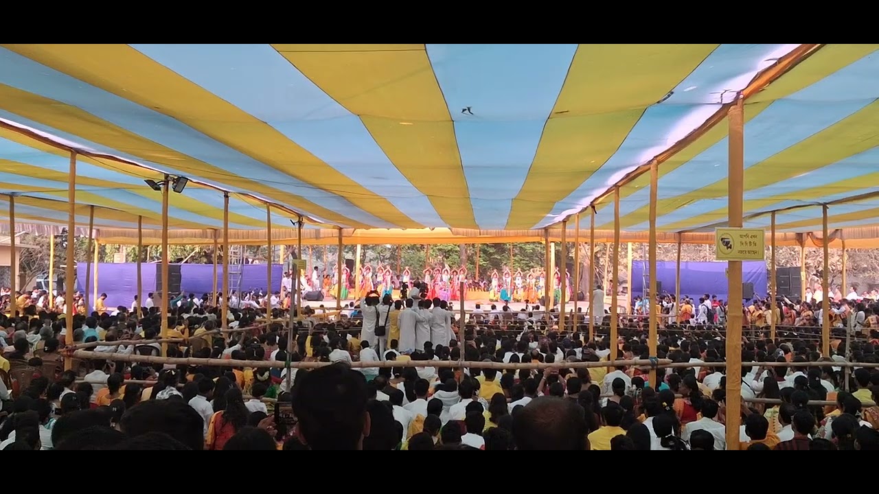 Celebration of Basanta Utsab 2025 at Gour Prangan, Visva-Bharati ...