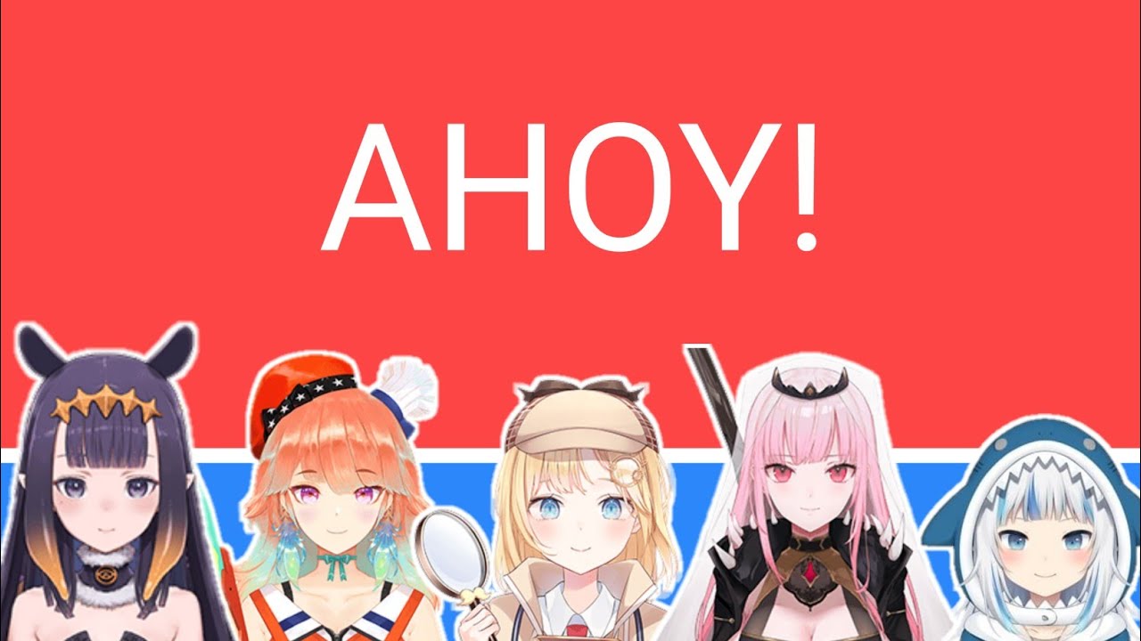 HoloEN Doing Houshou Marine Ahoy! - YouTube