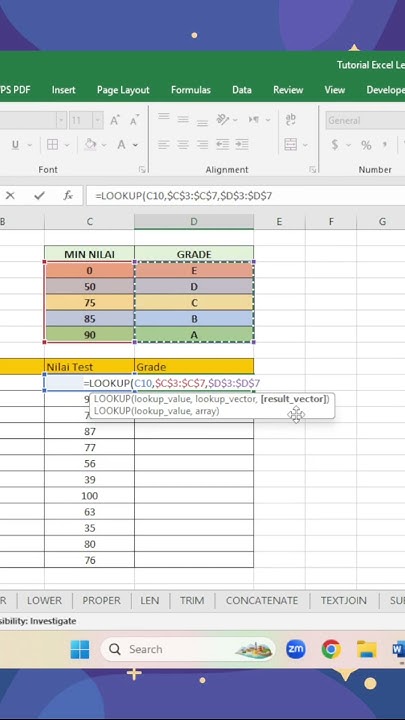 Bagian 4 Rumus Lookup Excelpemulaexceltipsbelajarexcelexceltricksexceltutorialtutorial