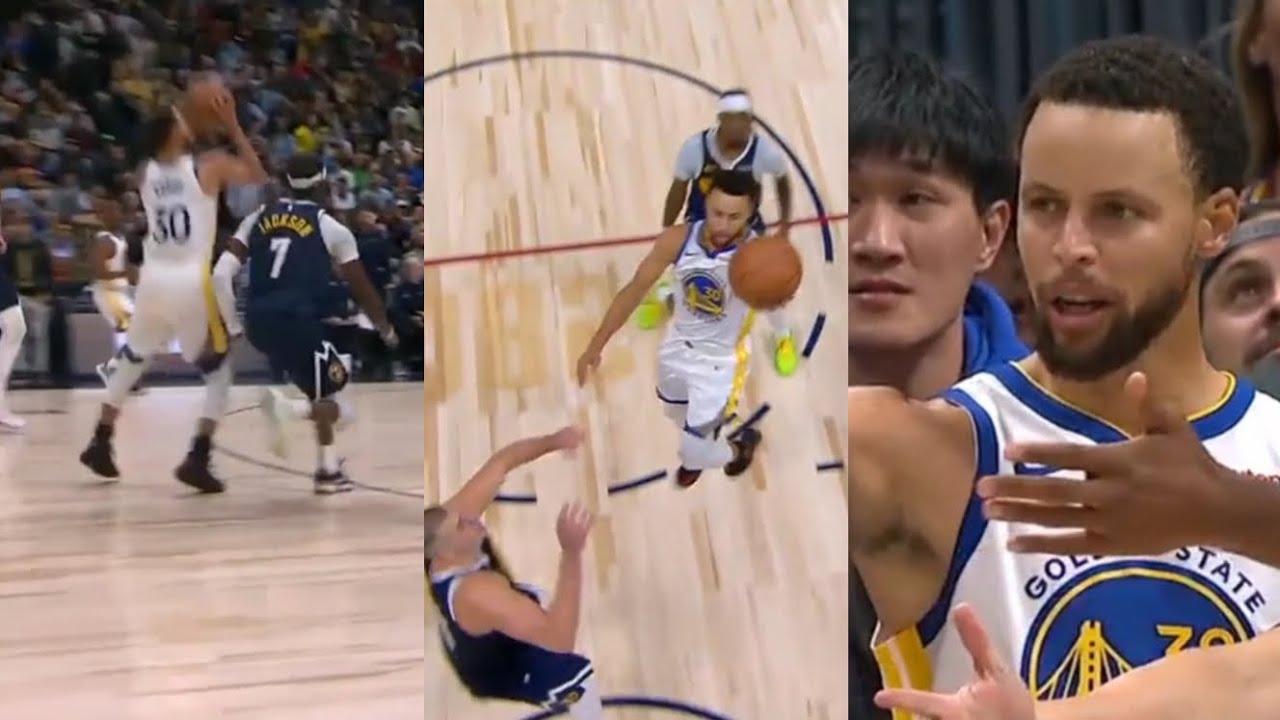 STEPHEN CURRY MADE A OFFBALANCE 3 POINTER THEN MISS A WIDE OPEN LAYUP ...