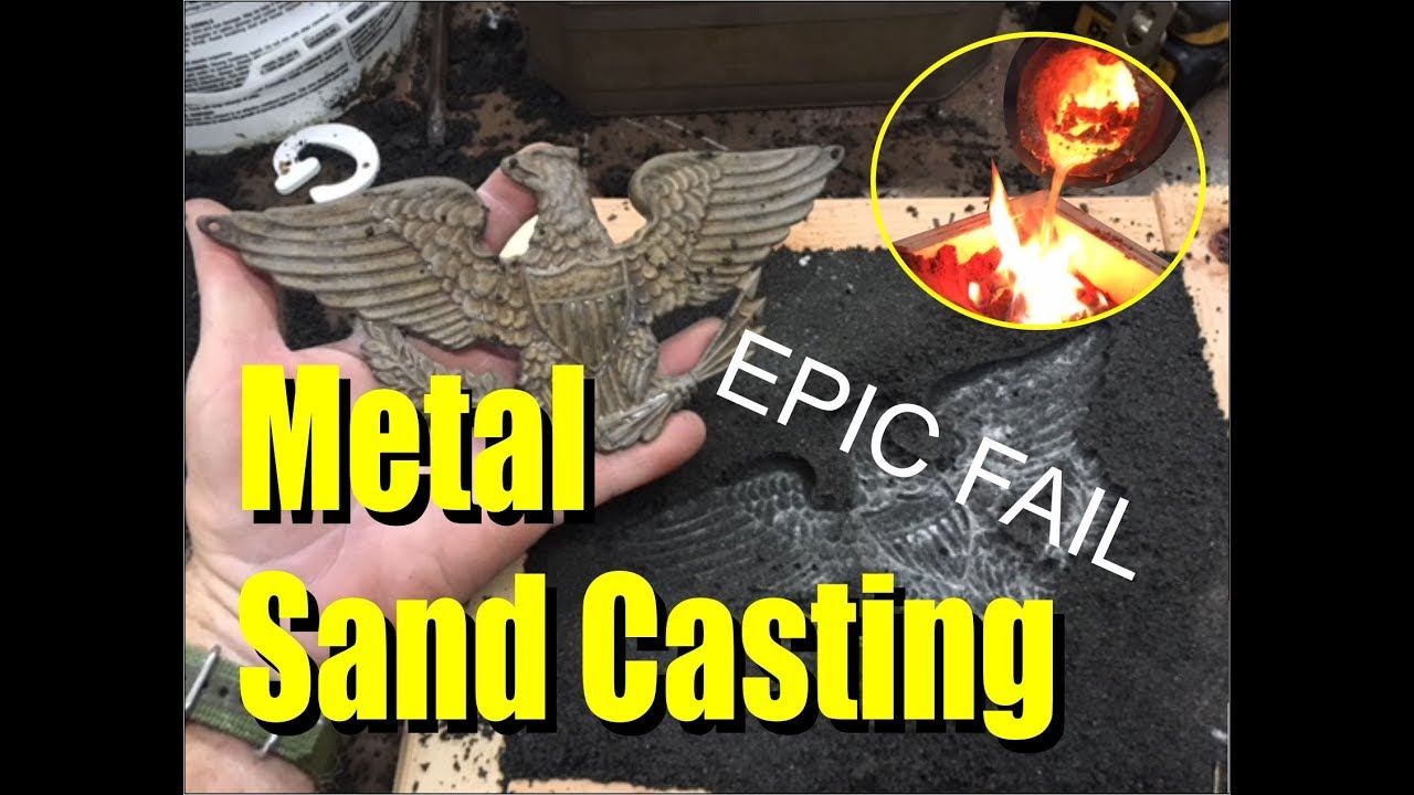How to Metal Casting with a simple one part Casting Sand mold - YouTube