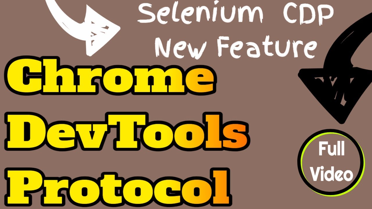New Feature Selenium 4 Chrome Devtools Protocol For Beginners Video