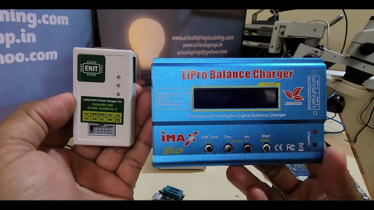 Laptop Battery Debug Tool & Digital Balance Charger - YouTube