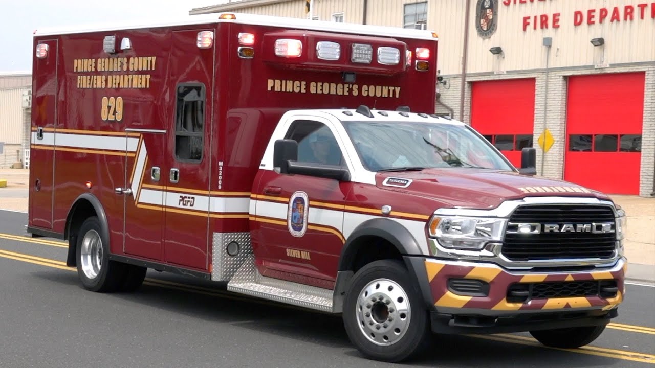 Prince George's County Fire & EMS Paramedic Ambulance 829 Responding ...