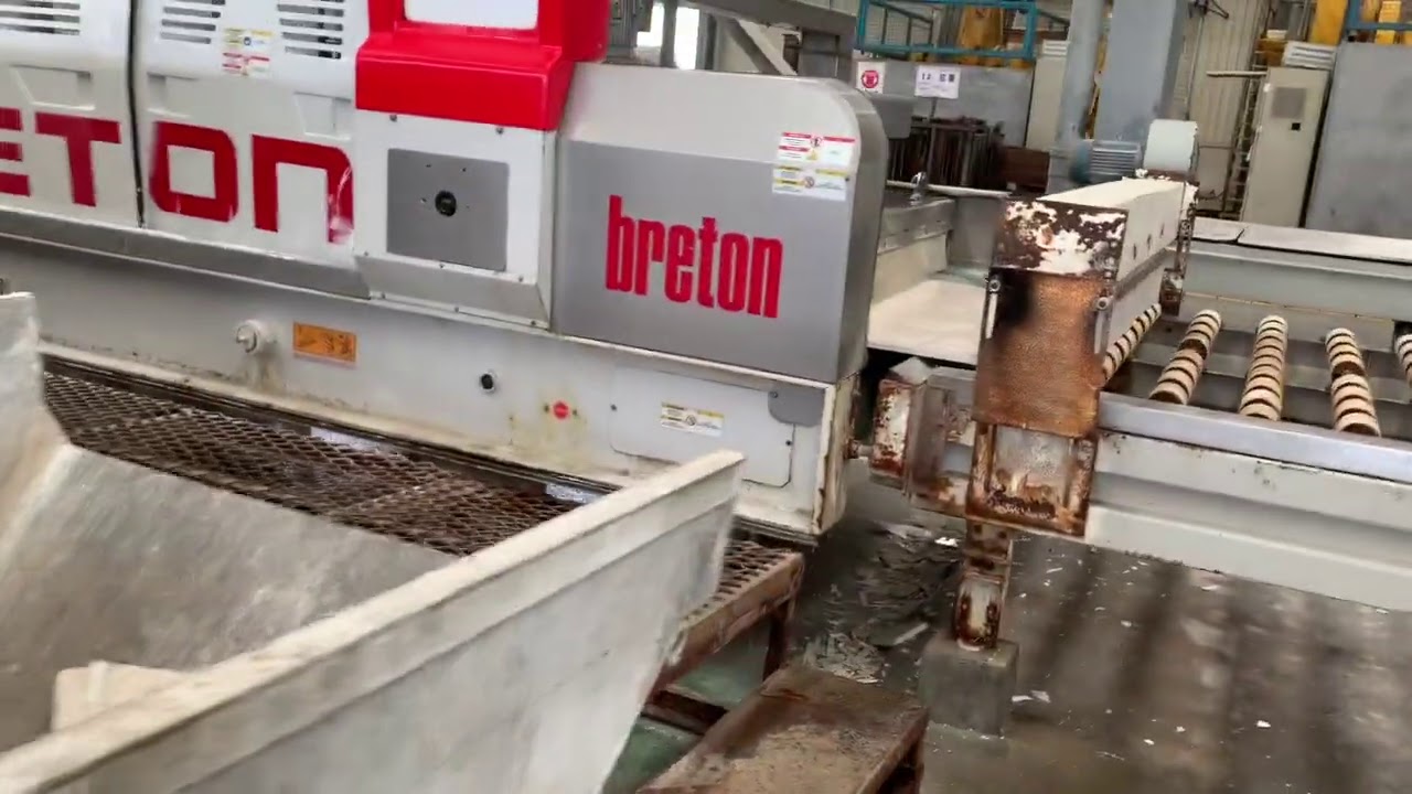 Automatic Marble Slab Polishing Machine Working in our factory - YouTube