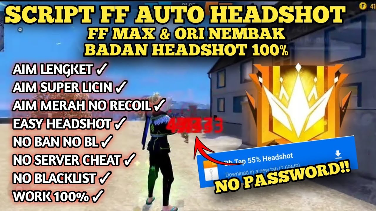 NEW UPDATE || SCRIPT FF OBB AUTO HEADSHOT NEMBAK BADAN FF ORI & MAX || REGEDIT HEADSHOT‼️ - YouTube