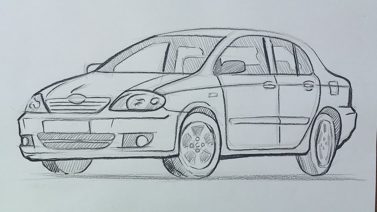 Kolay Toyota Corolla Nasıl Çizilir - How to Draw a Toyota Corolla Easy ...
