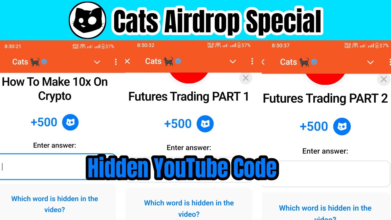 CATS Futures Trading Part 1 & Part 2 Code | CATS Video Code |Cats ...