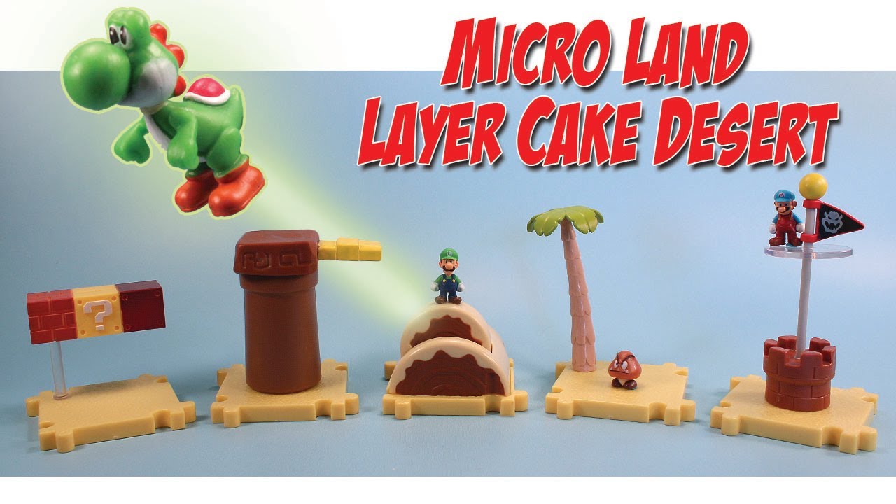 Super Mario Bros. U Micro Land Deluxe Pack Layer Cake Dessert Series 1 ...