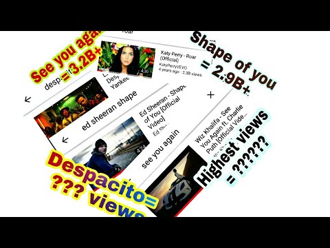 Highest views on YouTube 2018 - YouTube