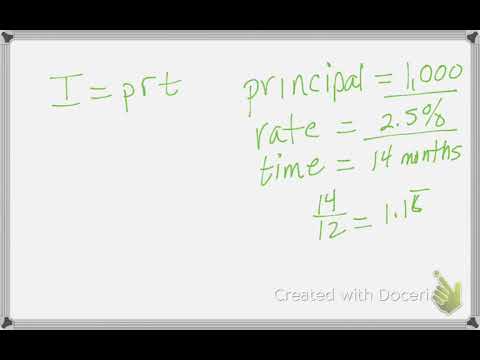 Using Fractions in Simple Interest Formula - YouTube