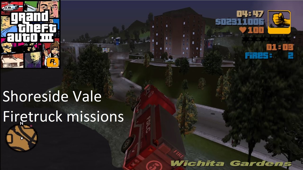 Grand Theft Auto III Shoreside Vale Firetruck missions with commentary ...