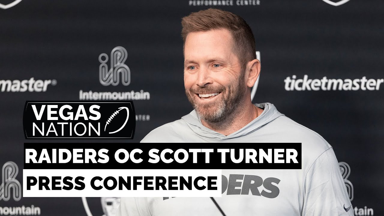 Raiders Interim Offensive Coordinator Scott Turner press conference ...