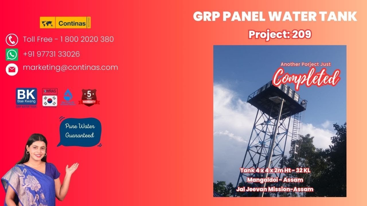 FRP/GRP/GRE Tank | SMC Tank| BK Brand | Continas Industries | 209 PP No ...
