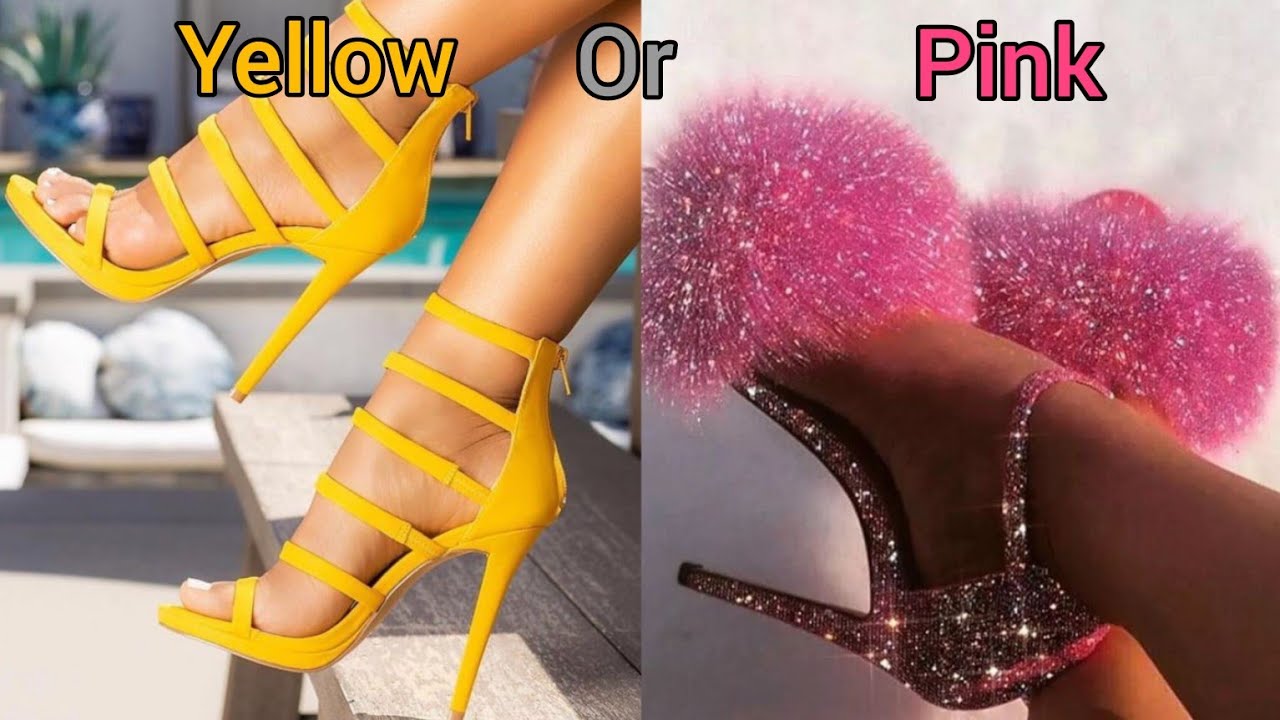 yellow or pink\pickone\choose your favourite \#pink #yellow - YouTube