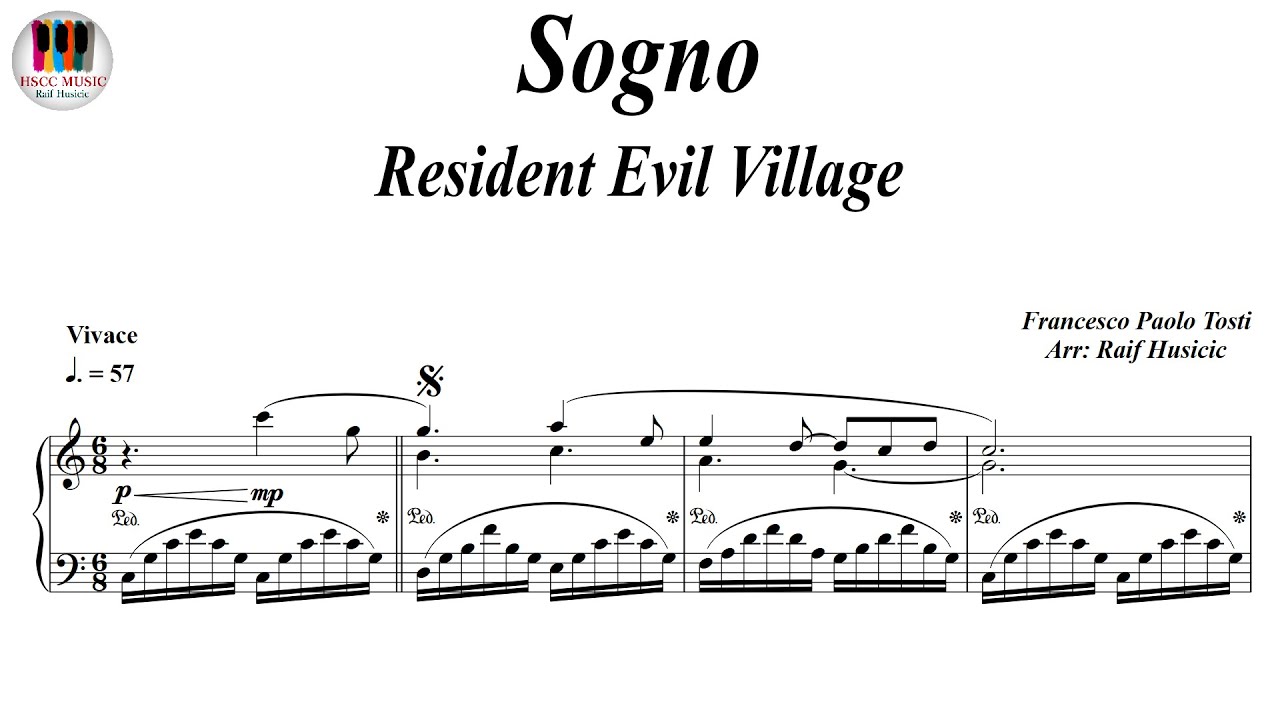 Sogno - Resident Evil Village, Piano Sheet Music - YouTube