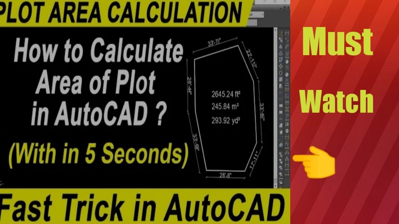 Area Command in AutoCad| #Shortcut Command# Fast trick in AutoCad ...