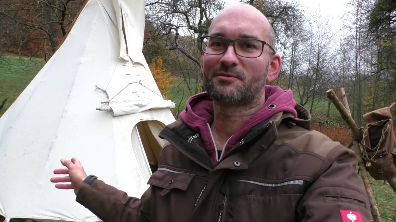 Tipi Zelt 4m Durchmesser von Zelte-Max - YouTube