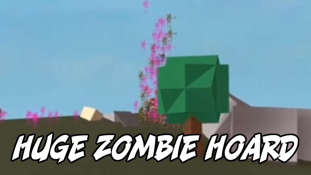 HUGE ZOMBIE HOARD IN APOCALYPSE RISING ROBLOX - YouTube