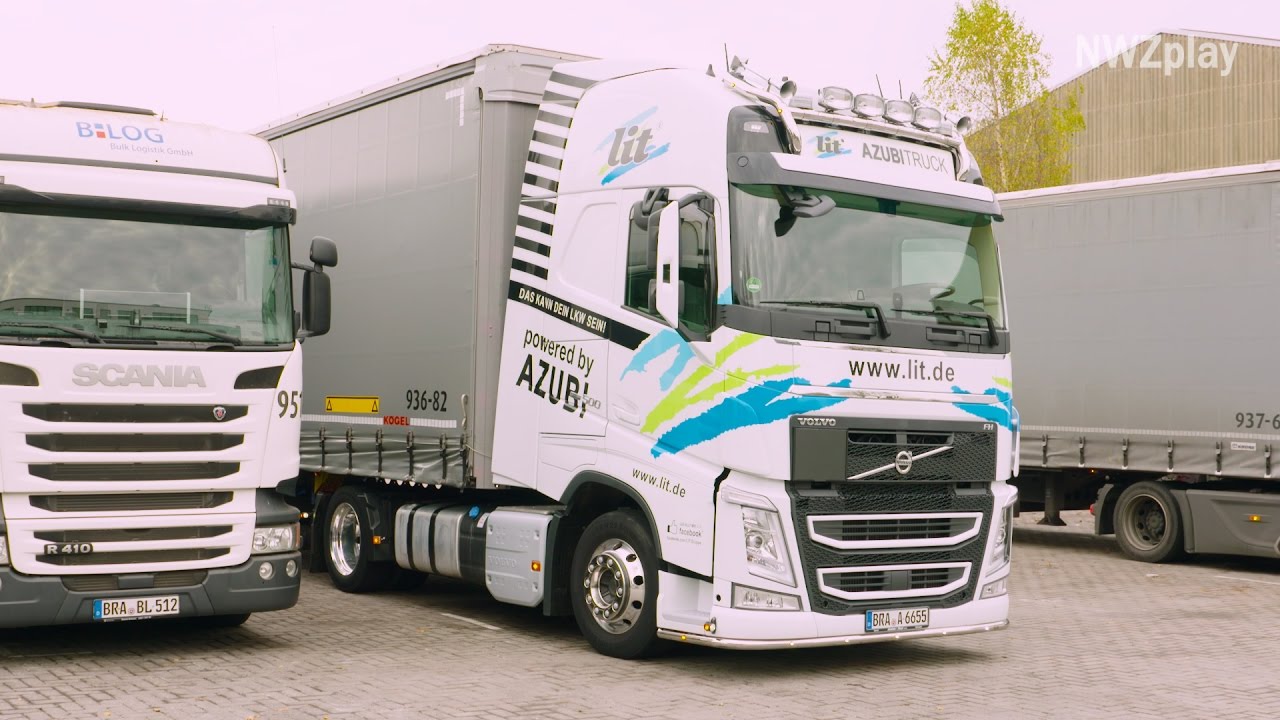 L.I.T. AG: Auszubildende kümmern sich um eigenen LKW - YouTube