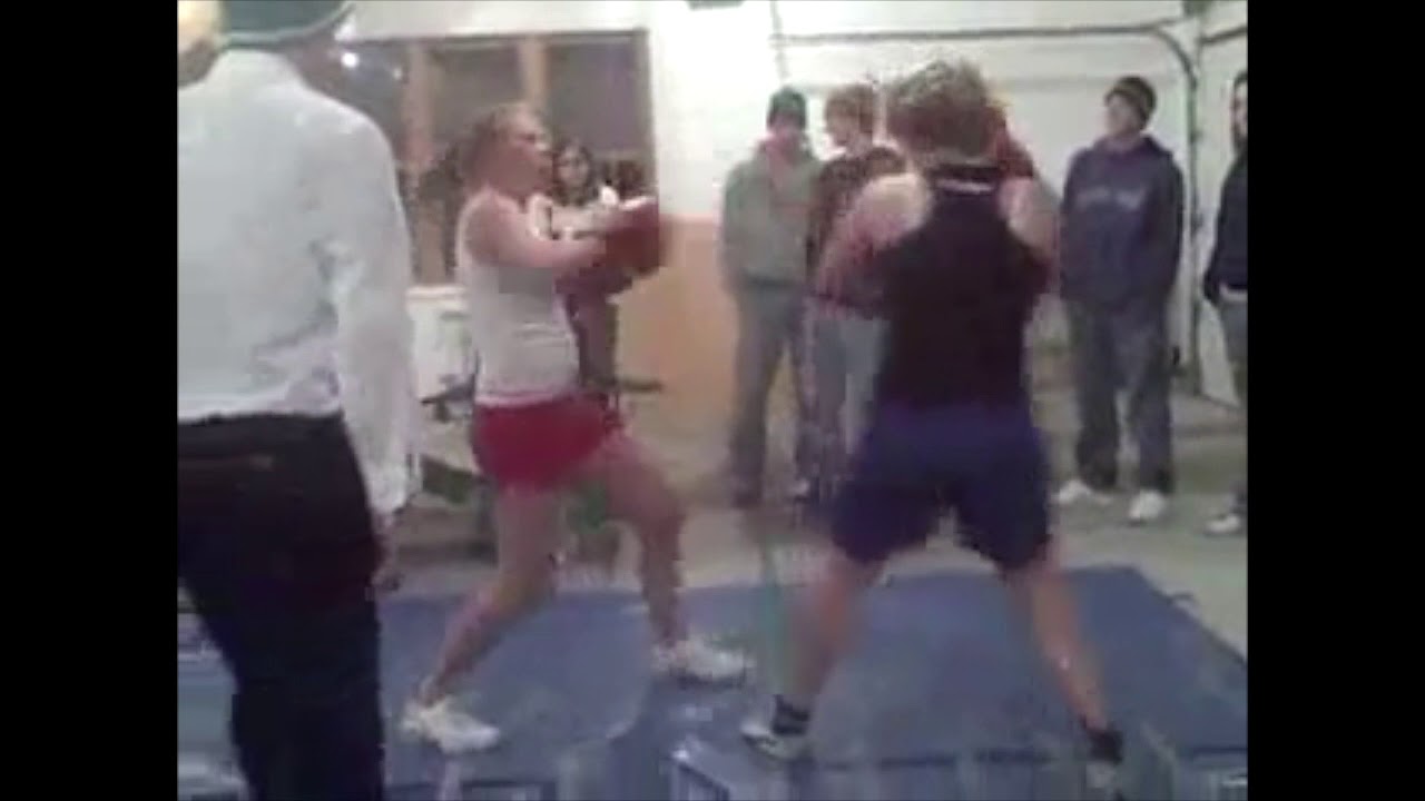 Brittany vs Maddie boxing fight - YouTube