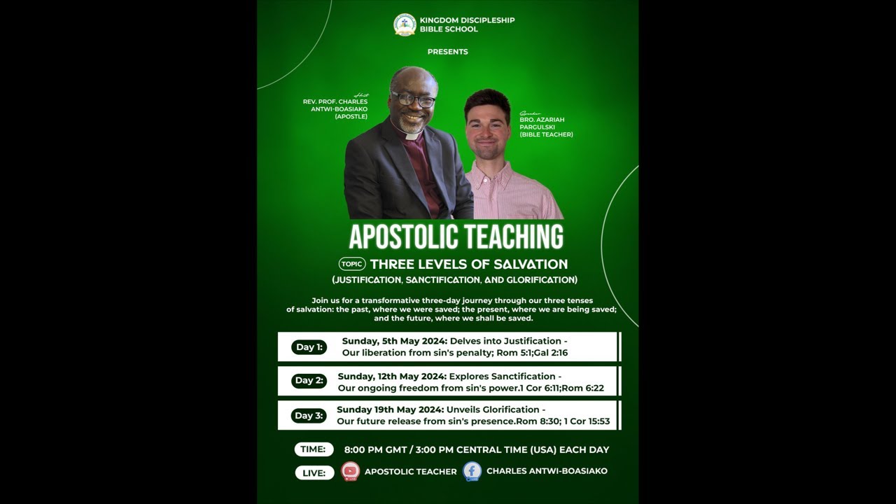 Apostolic Teaching - Part 3: Glorification - YouTube