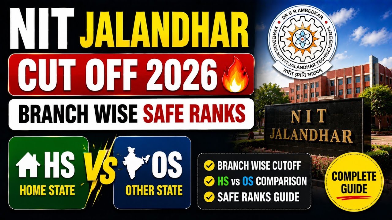 NIT Jalandhar Cut Off 2026 | Branch Wise Safe Ranks HS vs OS - YouTube