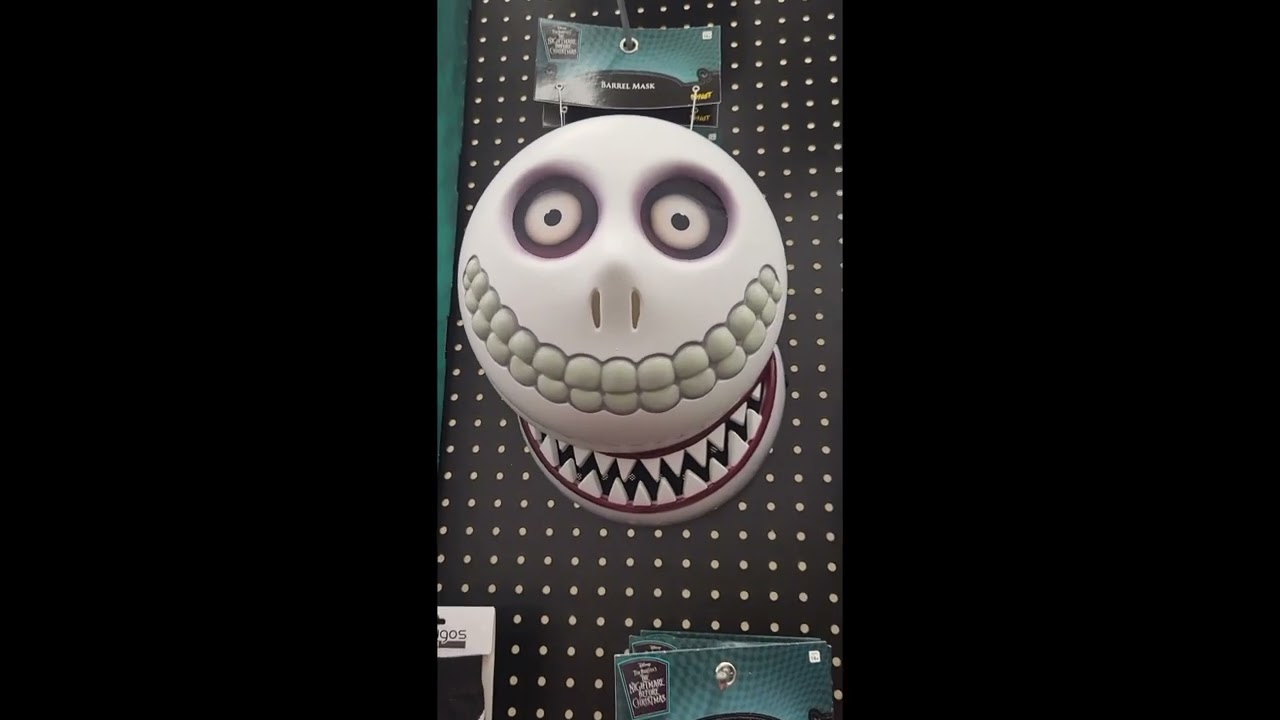 Barrel Mask - Disney - Nightmare Before Christmas - Spirit Halloween ...