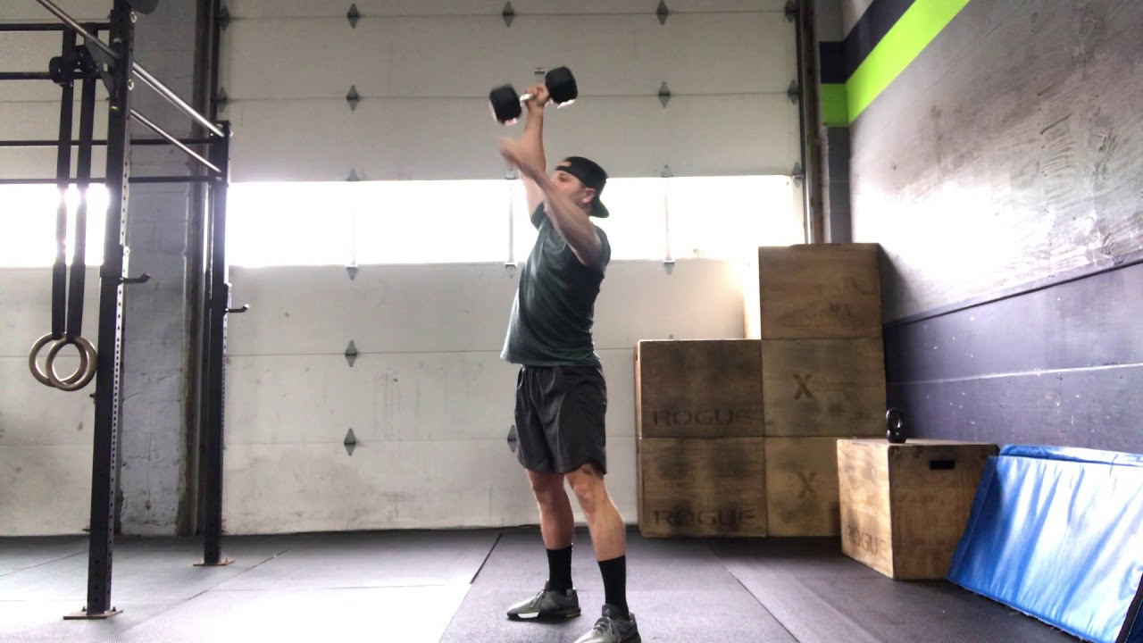Alternating Single Arm DB Power Snatch - YouTube