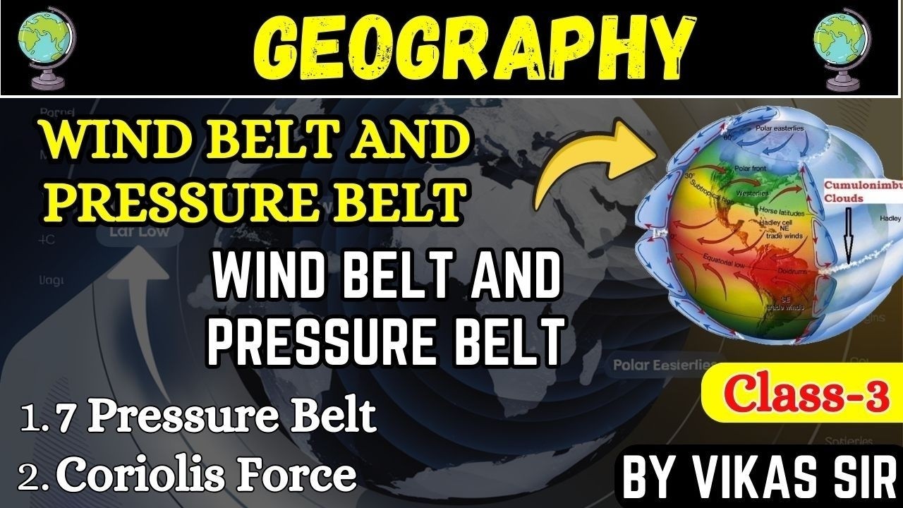 #3 Pressure Belt & Wind in Geography | General Studies SSC/ Railway ...