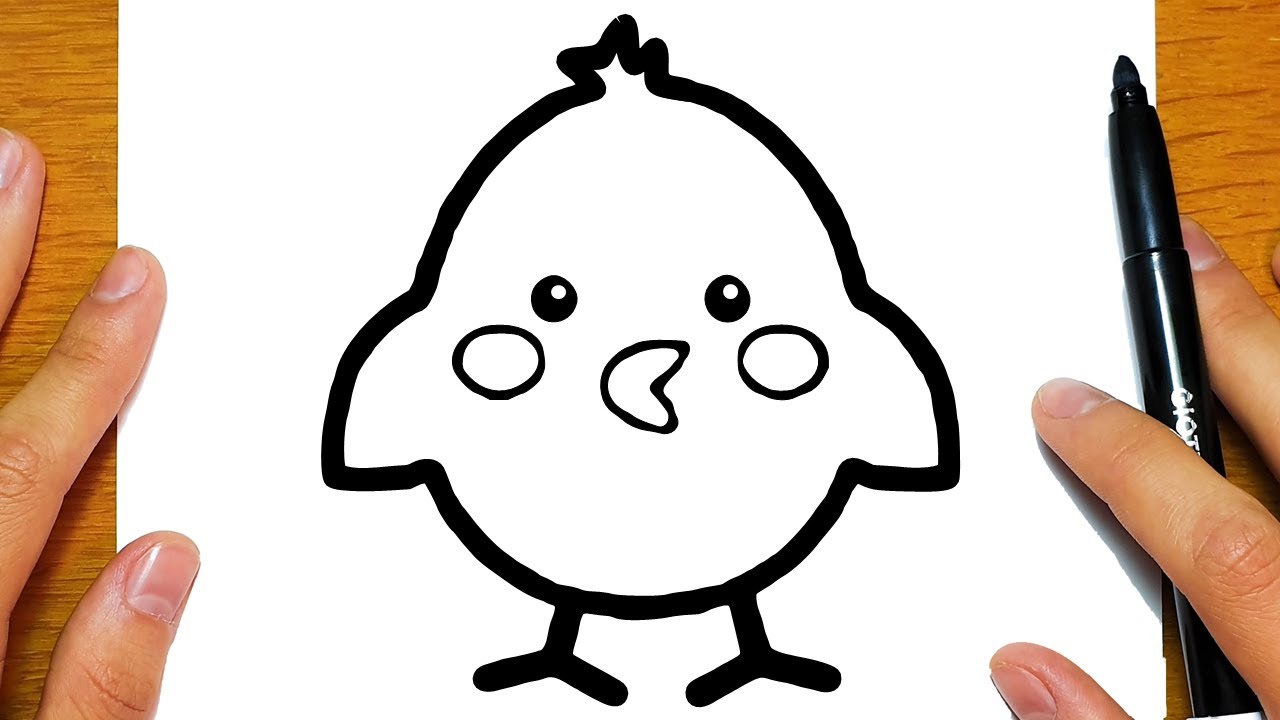 COME DISEGNARE UN PULCINO CARINO PER PASQUA | Disegni facili ed ...