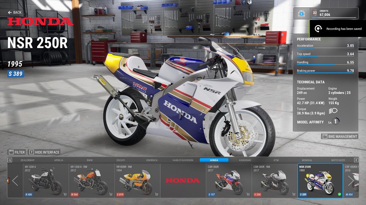 Ride 4 - 1995 Honda NSR 250R online race - YouTube