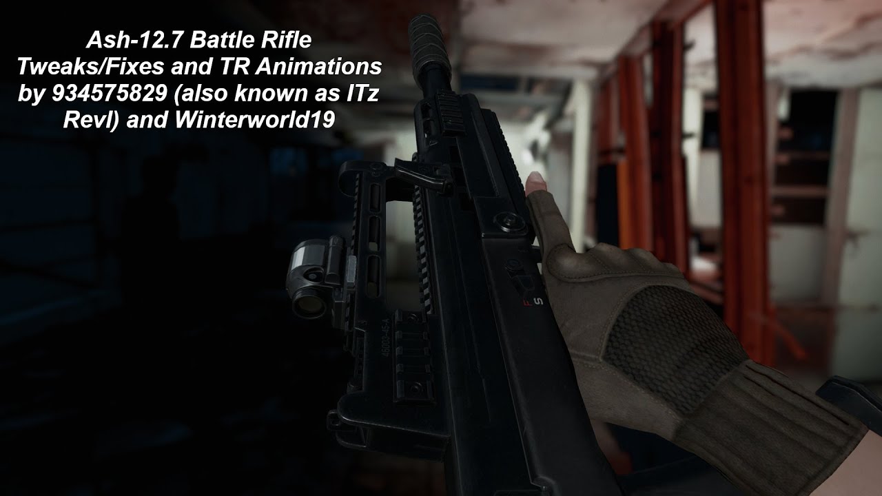 Fallout 4 - Ash-12.7 Battle Rifle: Fixes and TR Anims Patch - YouTube